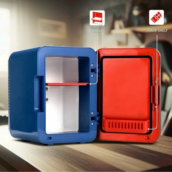 Marvel | Other | Marvel Spiderman Blue Red 6 Can Mini Fridge ...